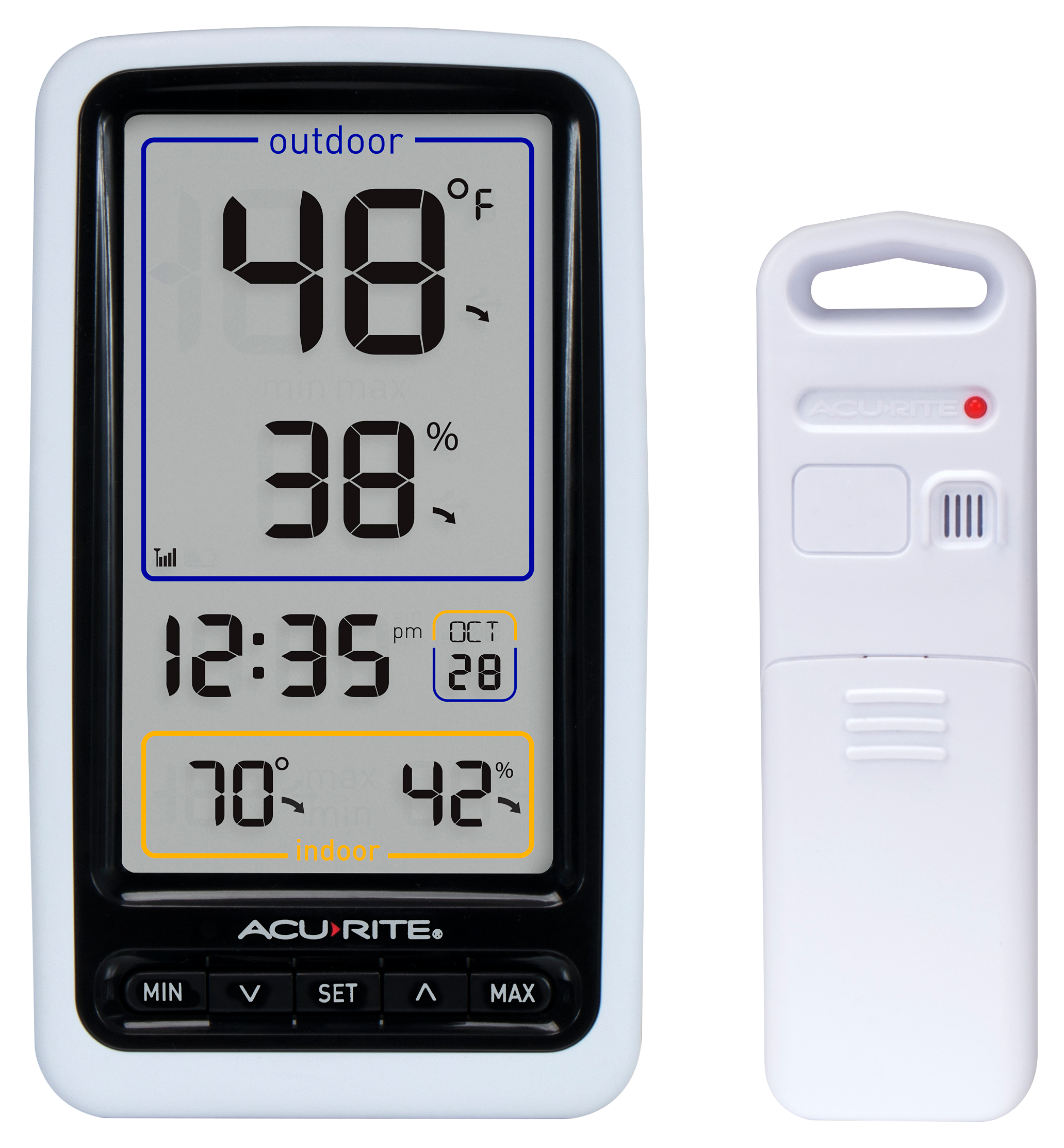 AcuRite Digital Thermometer with Indoor/Outdoor Temperature and ...